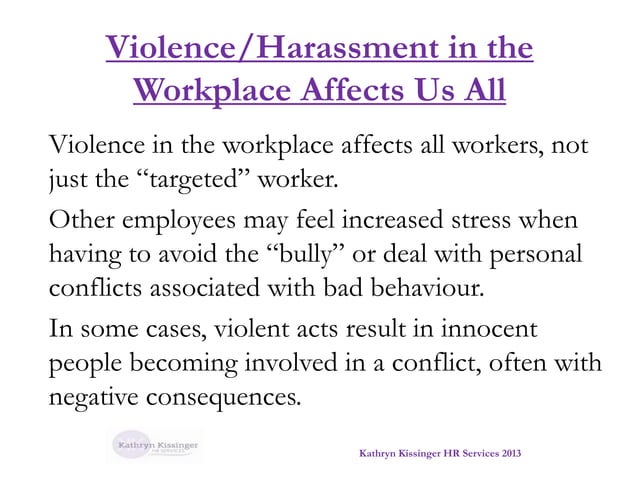 The Importance of Bill 168 | PPT