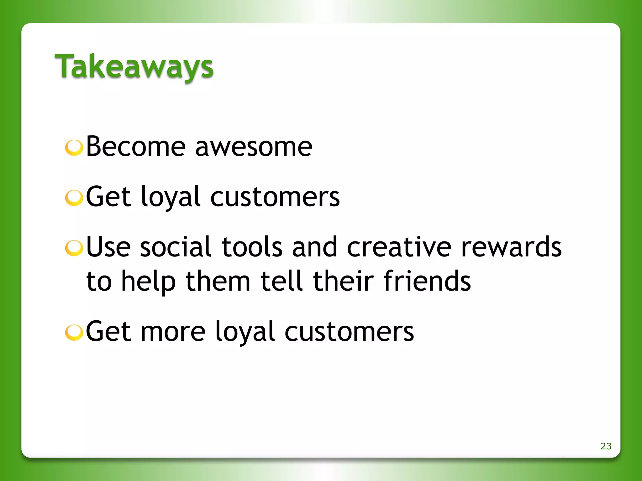 Earning Customer Loyalty | PPT