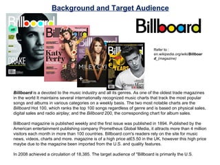 Billboard Magazine Analysis | PPT
