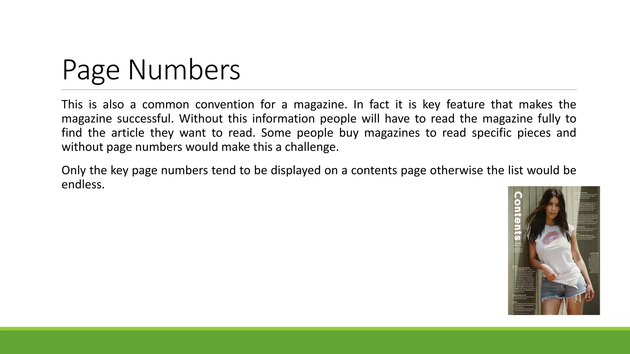 Billboard Contents Page Analysis 2 | PPTX