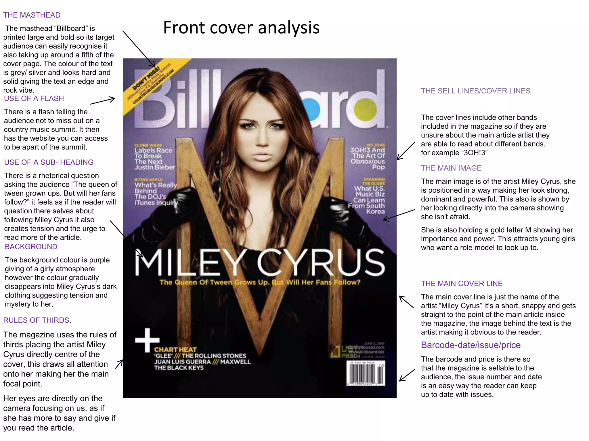 Billboard magazine cover page | PPTX