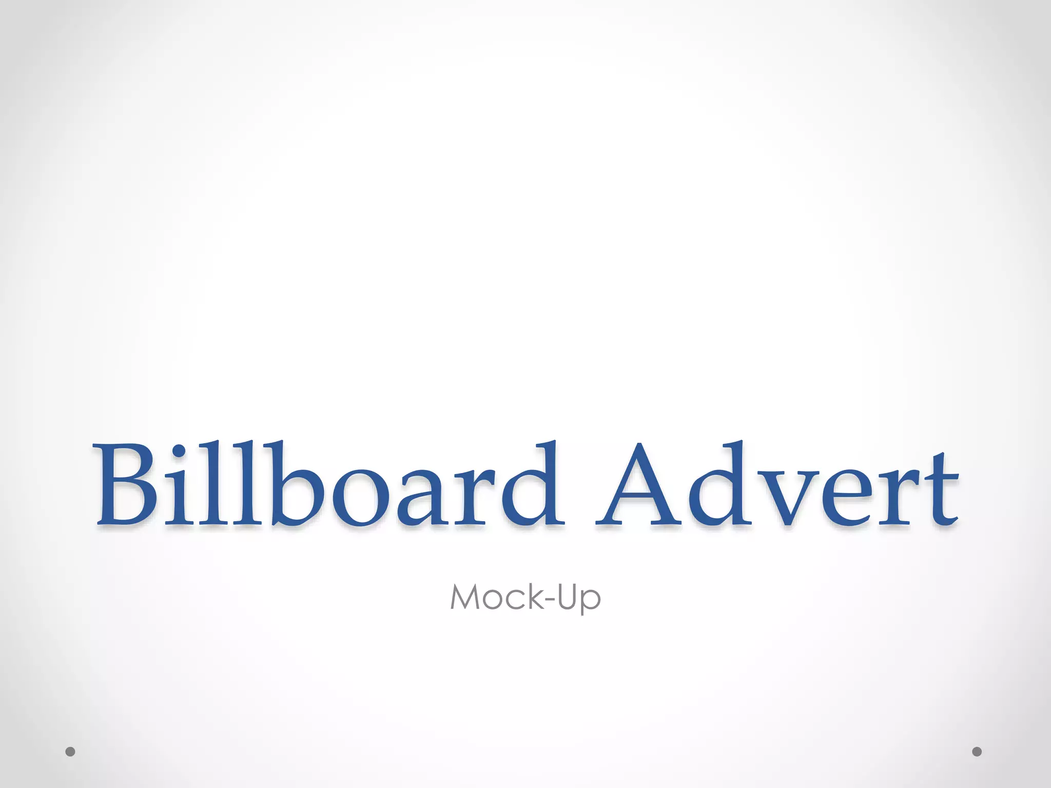 Billboard Mockup | PPT