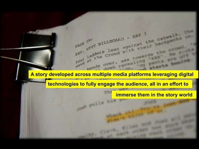 Billboard Transmedia Project Overview | PPT