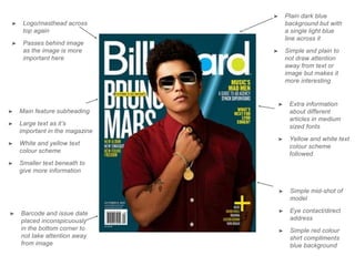 Magazine Codes and Conventions - Billboard Specific | PPTX