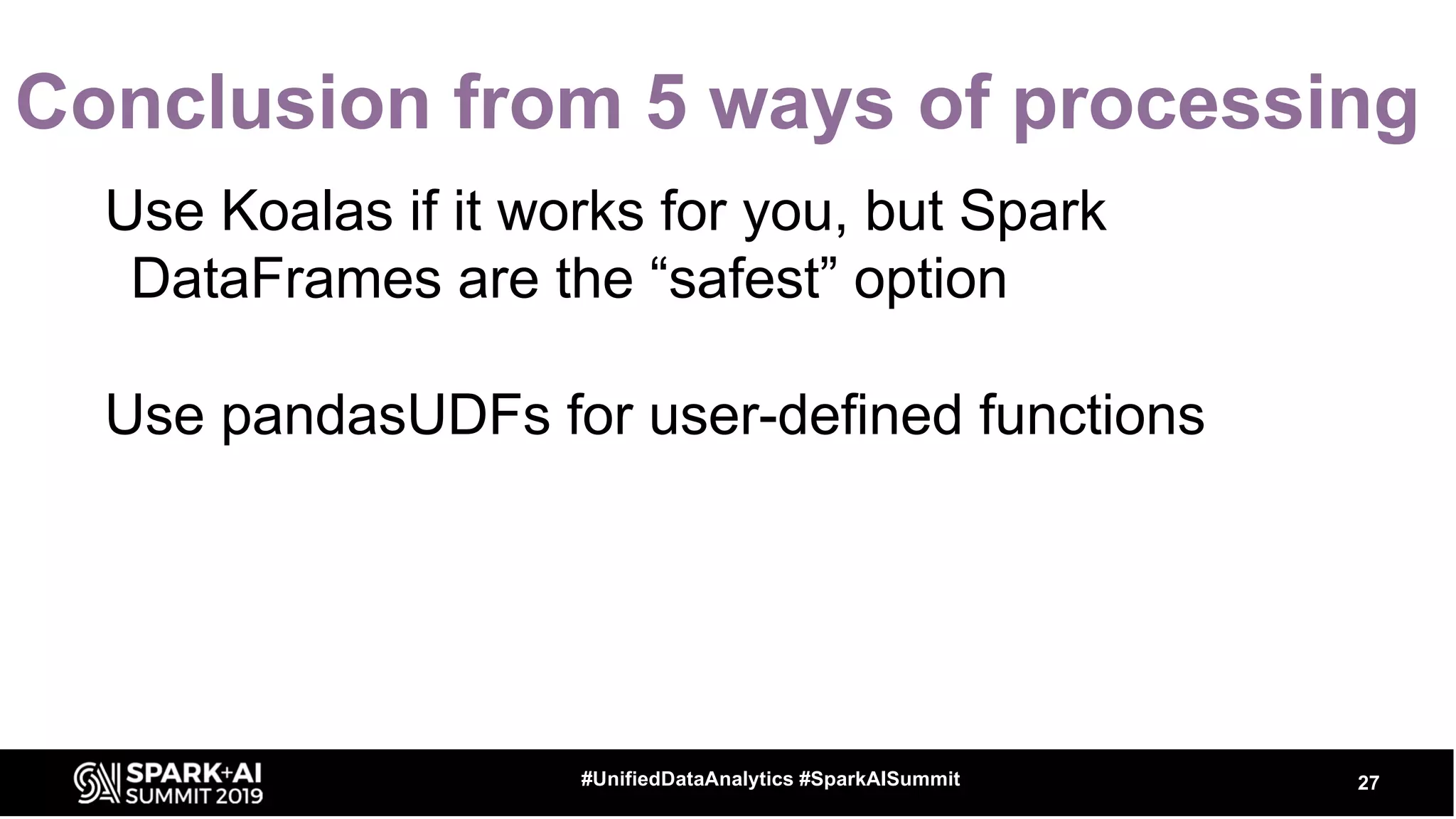 Tactical Data Science Tips: Python and Spark Together | PPT