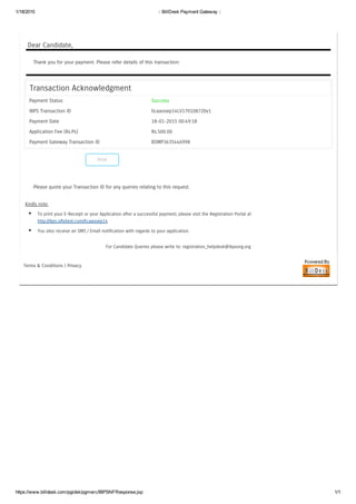 Bill_desk payment gateway __ | PDF