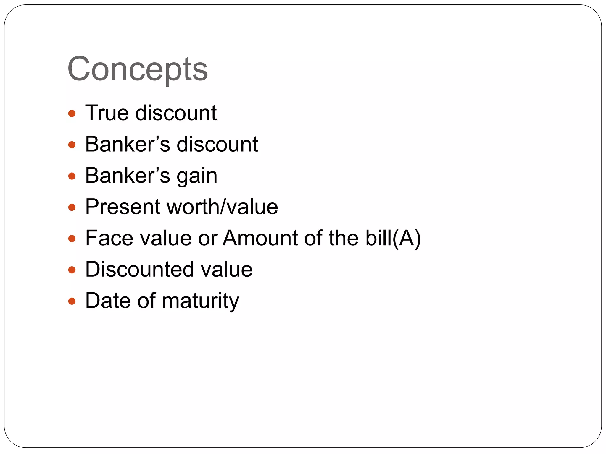 Bill discounting | PPTX