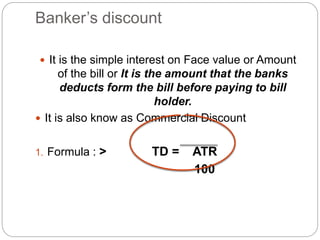 Bill discounting | PPTX