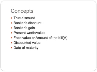 Bill discounting | PPTX