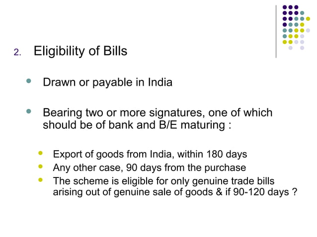Bill discounting (1) | PPT | Credit Cards | Personal Debt