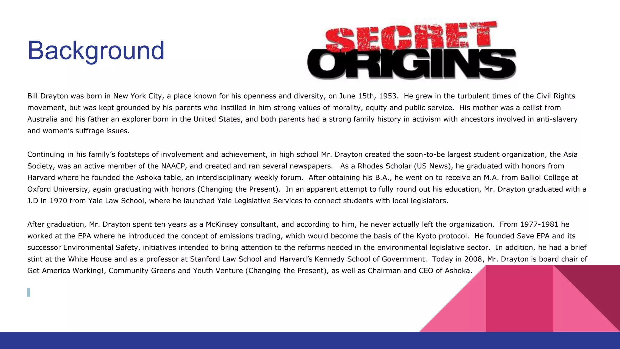 Bill Drayton | PPTX