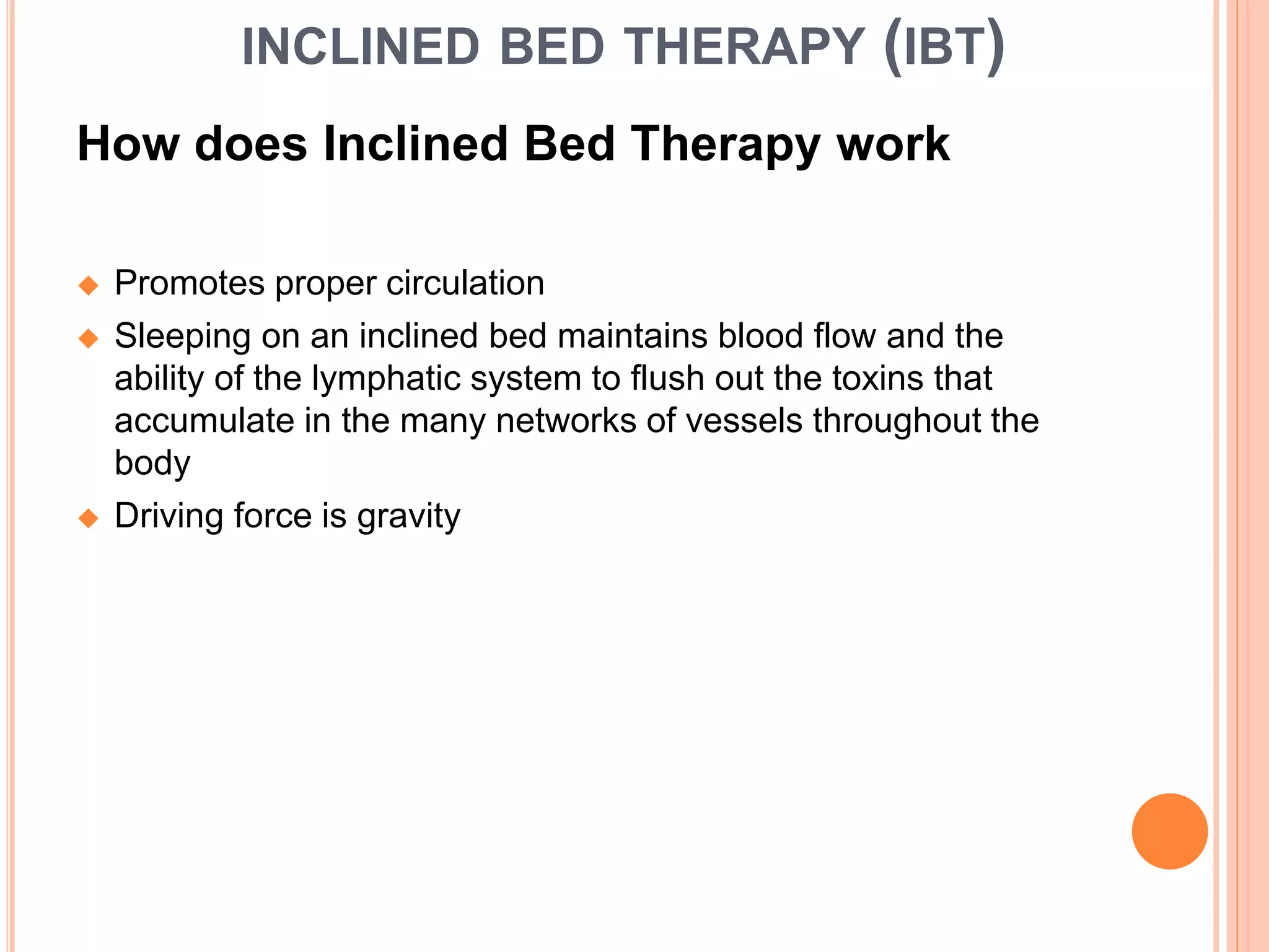 Inclined Bed Therapy and Diabetes Study | PPTX