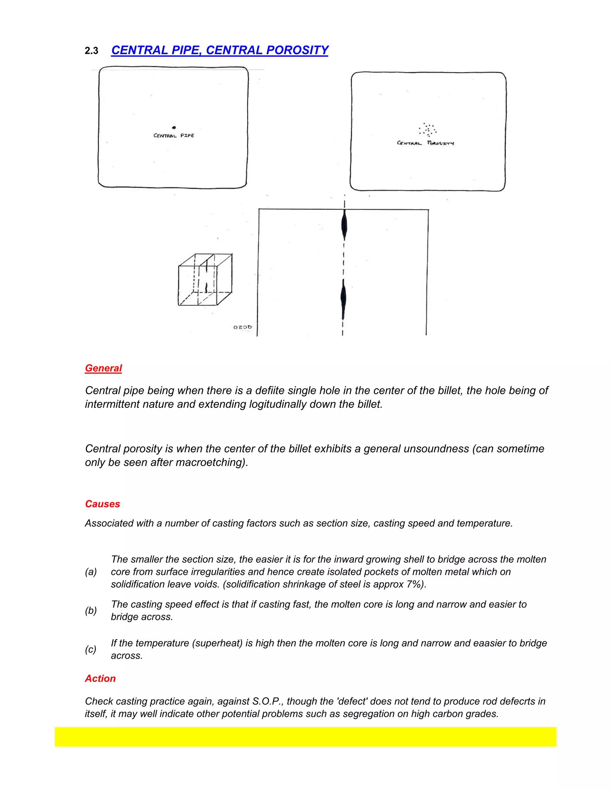 Billet defects | PDF