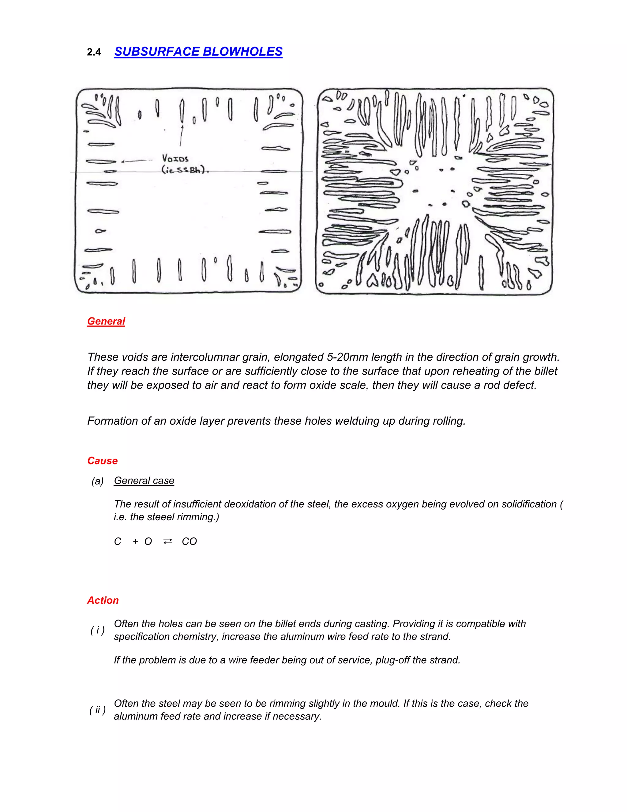 Billet defects | PDF