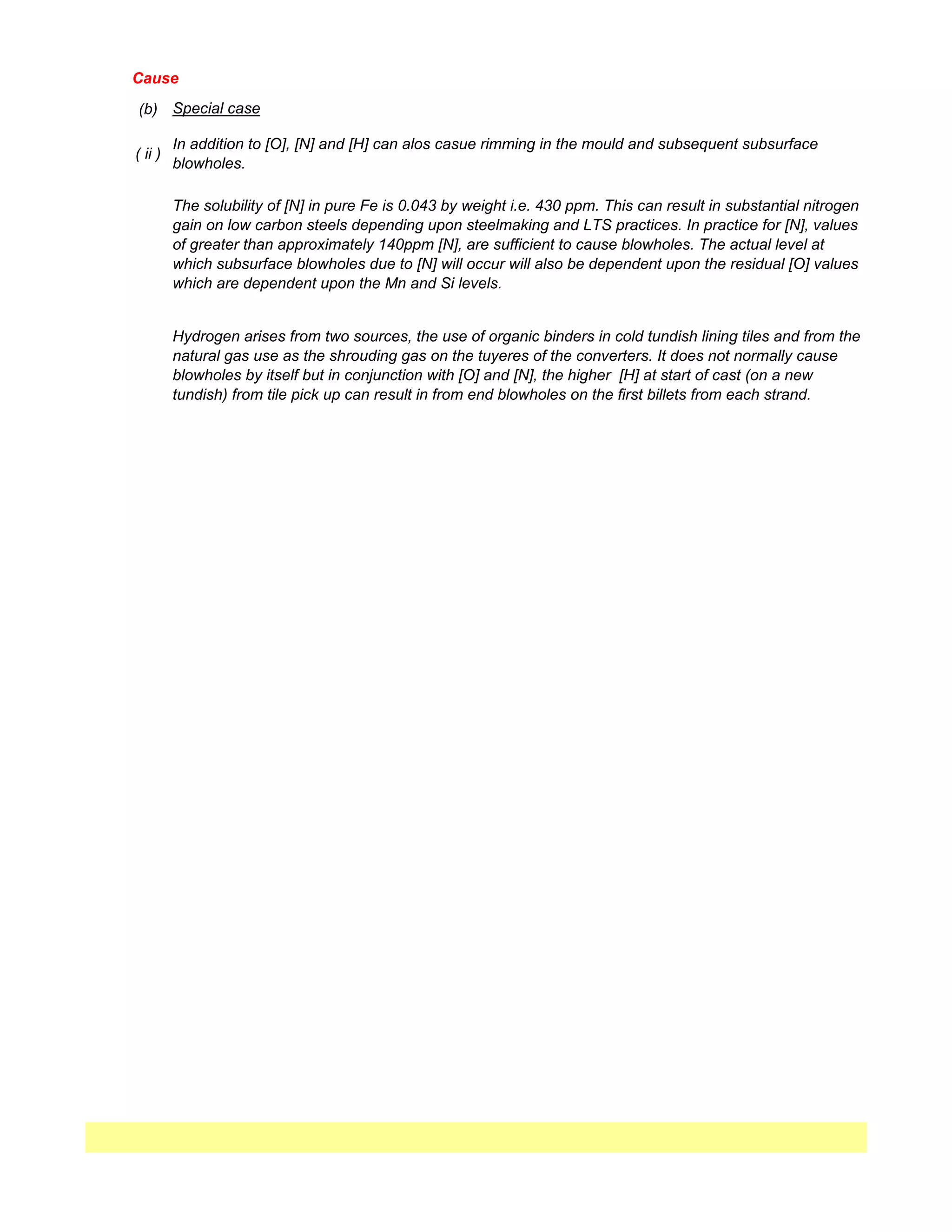 Billet defects | PDF