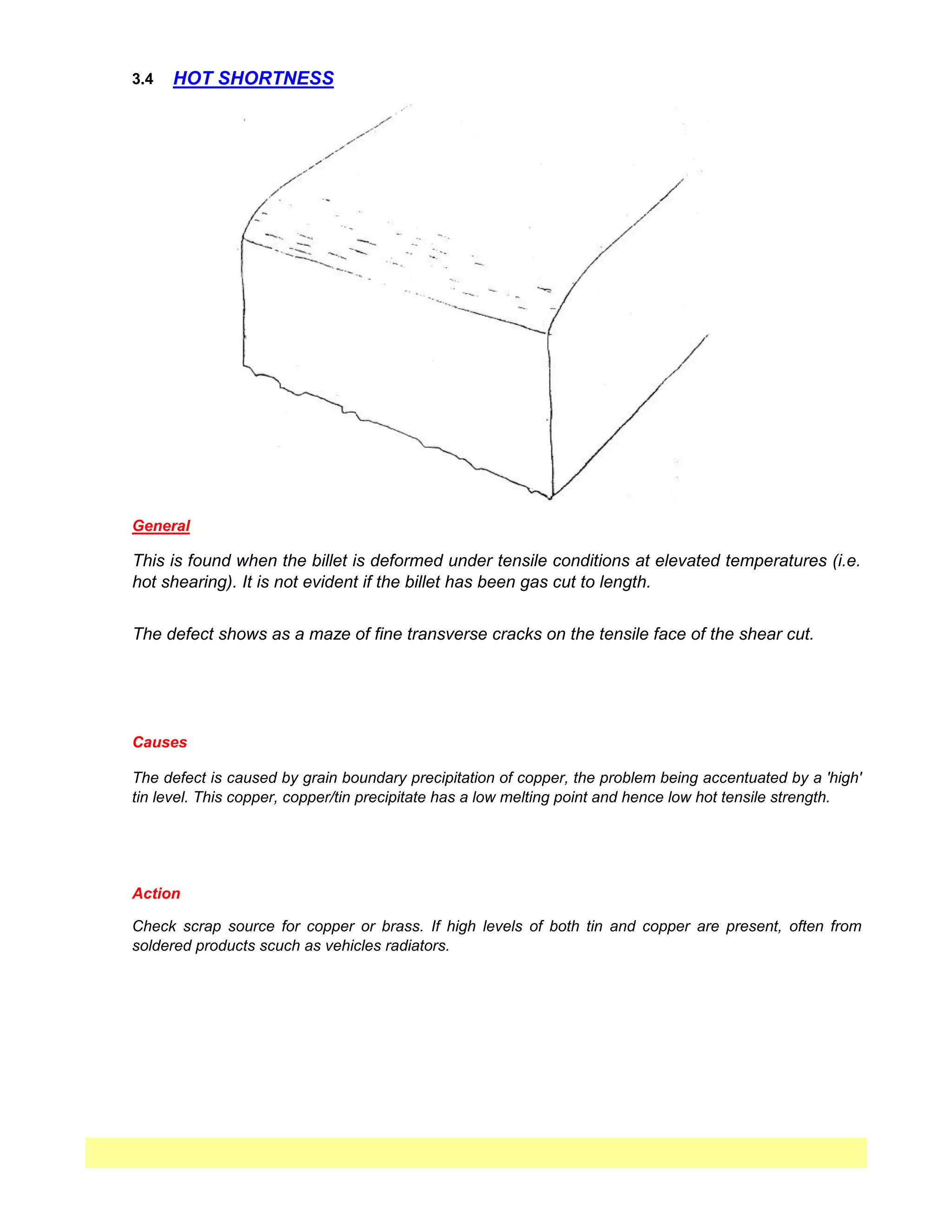 Billet defects | PDF