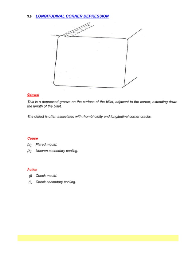 Billet defects | PDF