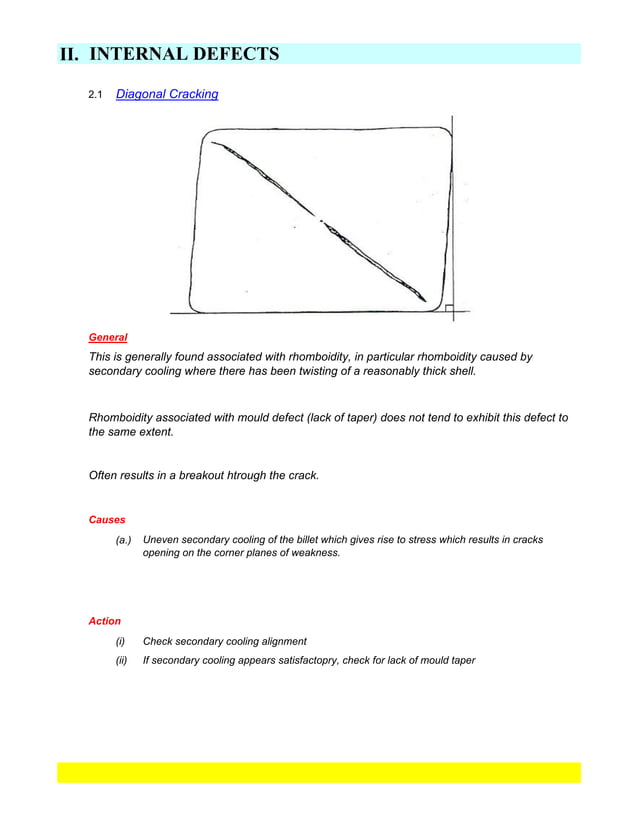 Billet defects | PDF