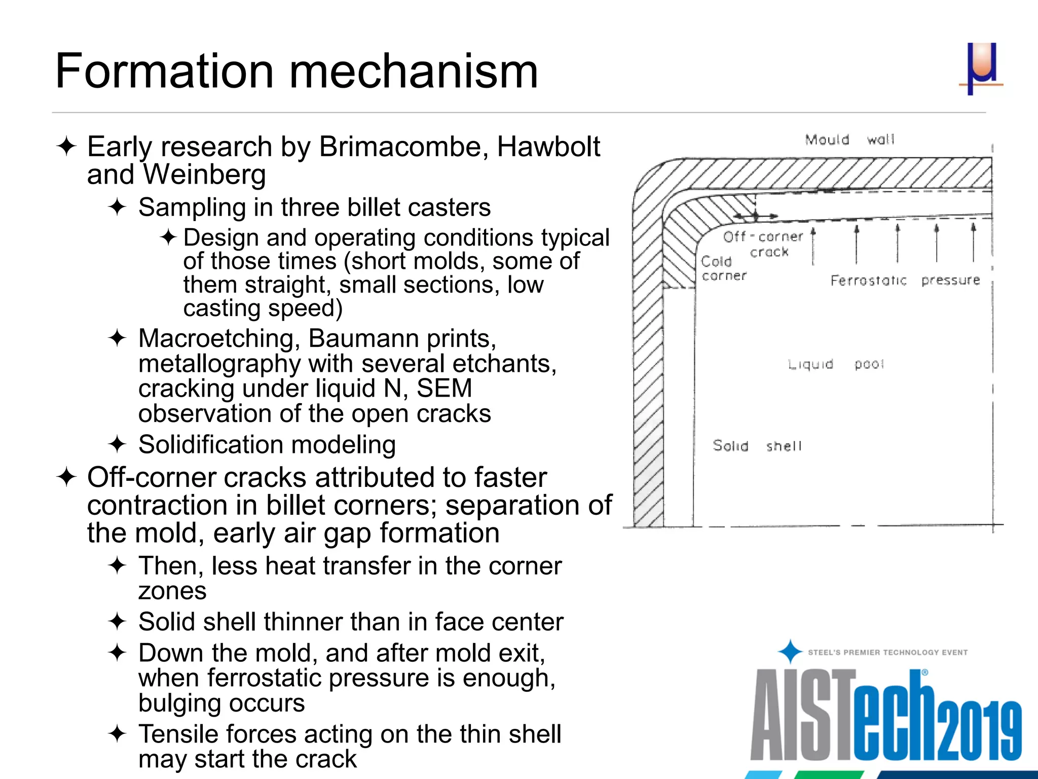 Billet defects off-corner cracks formation, prevention and evolution | PDF