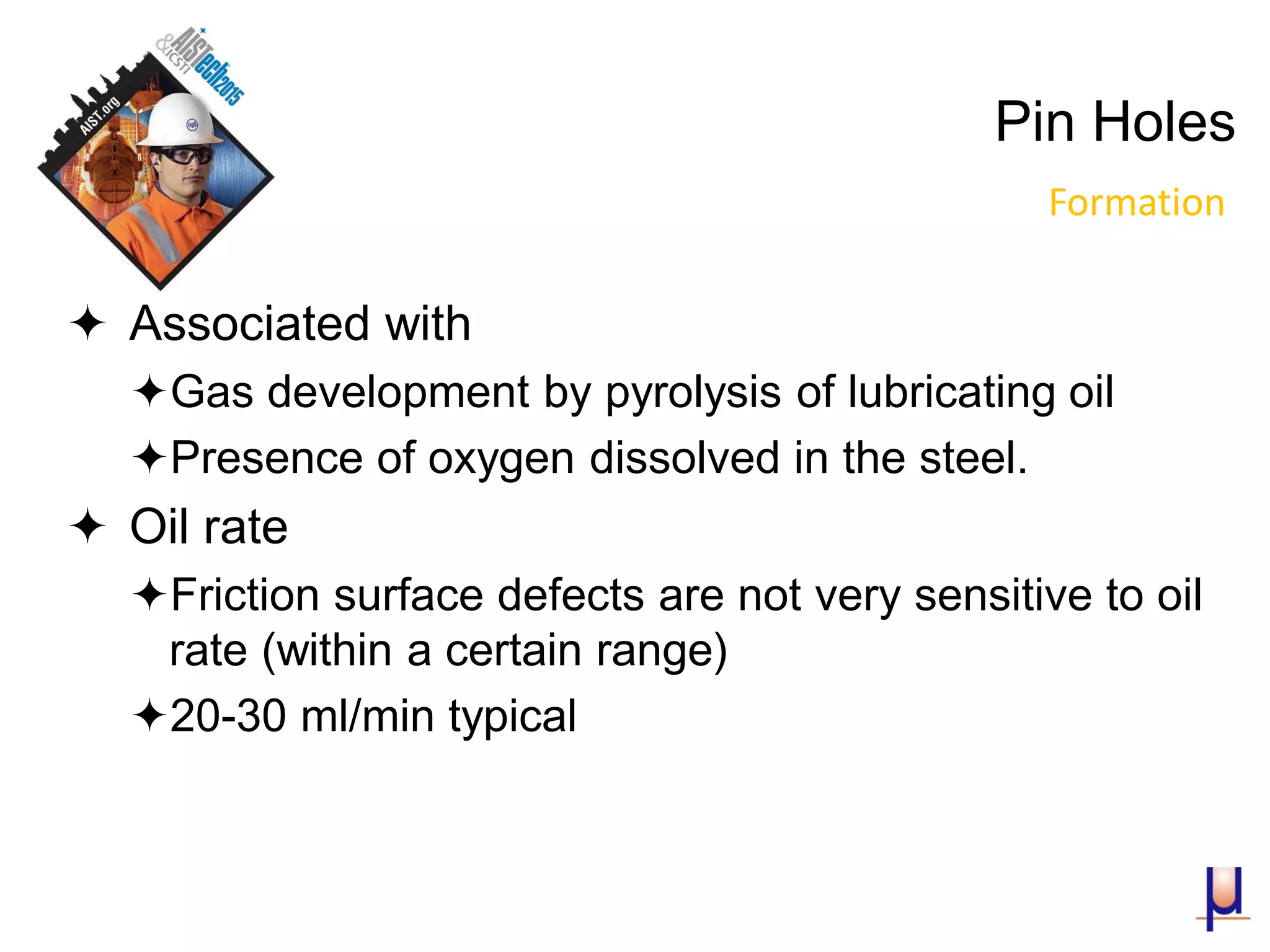 Billet defects pinhole and blowhole formation, prevention and evolution ...