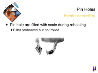 Billet defects pinhole and blowhole formation, prevention and evolution ...
