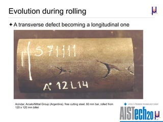 Billet defects - transverse cracking formation prevention and evolution ...