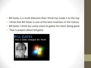 Bill gates | PPT