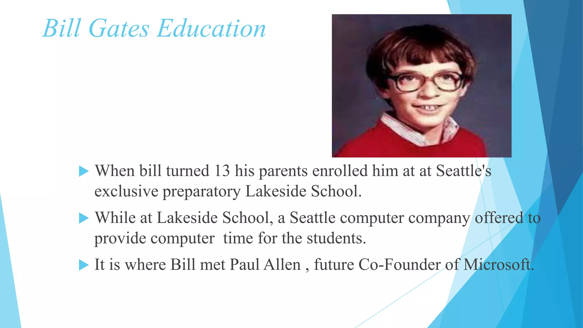 Bill gates- Founder & owner of Microsoft | PPTX