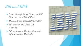 Bill gates- Founder & owner of Microsoft | PPT