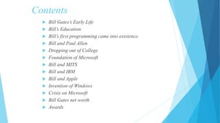 Bill gates- Founder & owner of Microsoft | PPTX