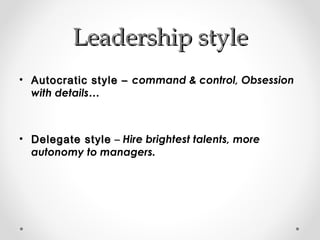 Bill gates leadership style | PPT