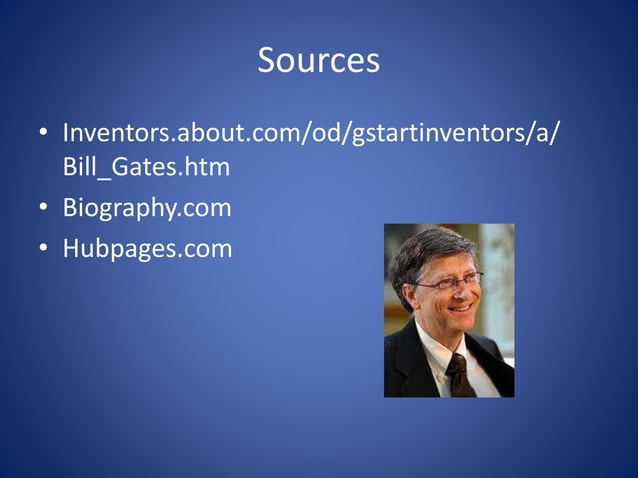 Bill gates powerpoint | PPTX | Non-Profit Organizations | Industries