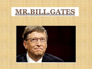 Bill gates ppt | PPTX | Operating Systems | Computer Software and ...