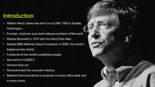 Bill gates presentation- MBA- Slides- Marketing | PPTX | Computing ...