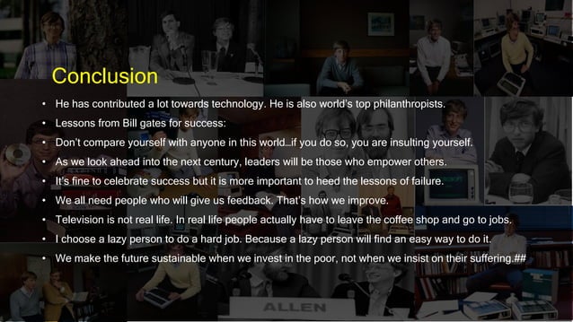 Bill gates presentation- MBA- Slides- Marketing | PPT