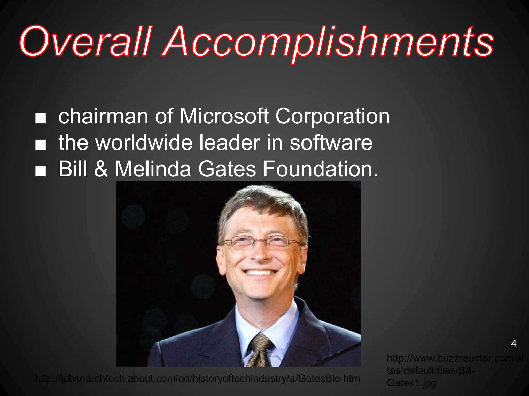 The life and achievements of Bill Gates Presentation | PPTX