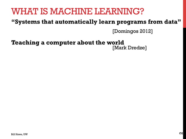 Bill howe 6_machinelearning_1 | PDF
