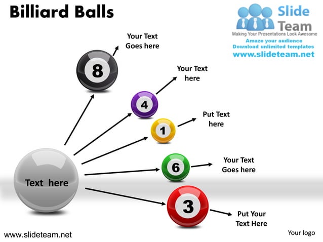 Billiard balls powerpoint ppt templates. | PPT