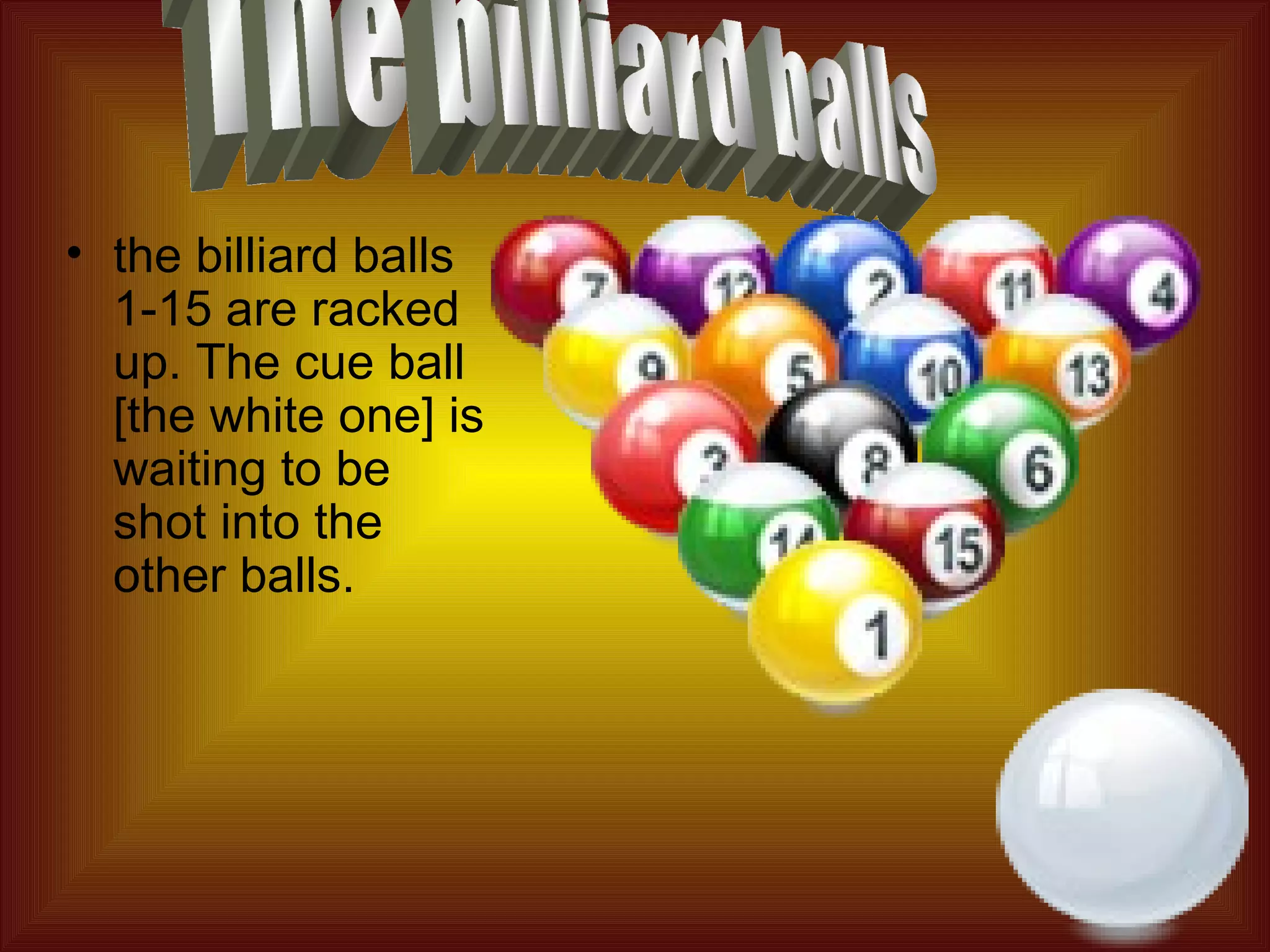 Billiards | PPT