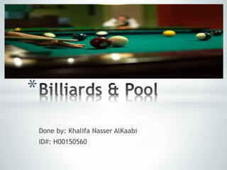 Billiards | PPT