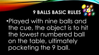 Billiards presentation basic rules .pptx