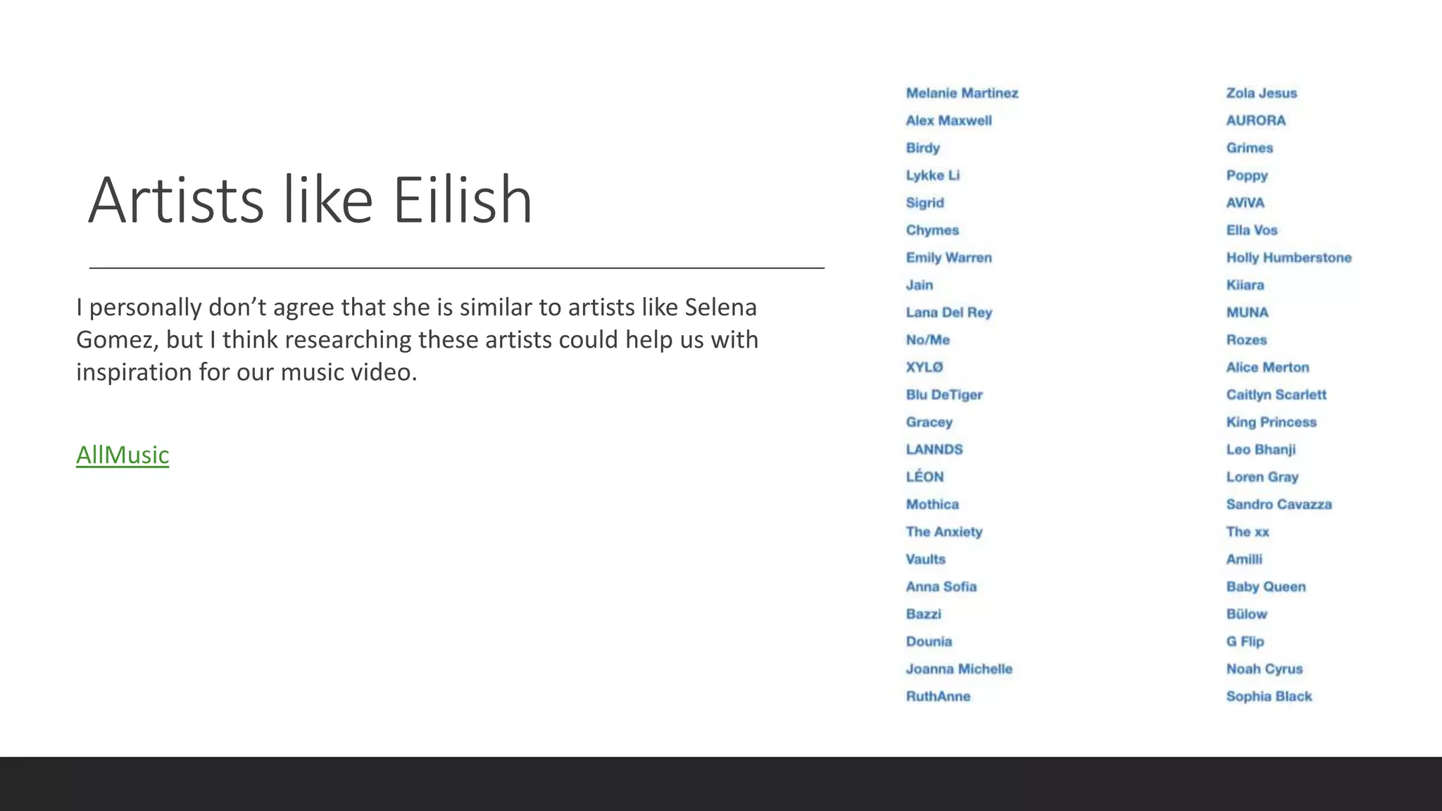 Billie eilish genre | PPTX