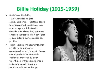 Billie holiday | PPTX