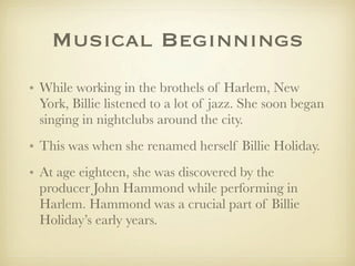 Billie holidaypp | KEY