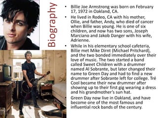 Billie Joe Armstrong Hero Project | PPTX