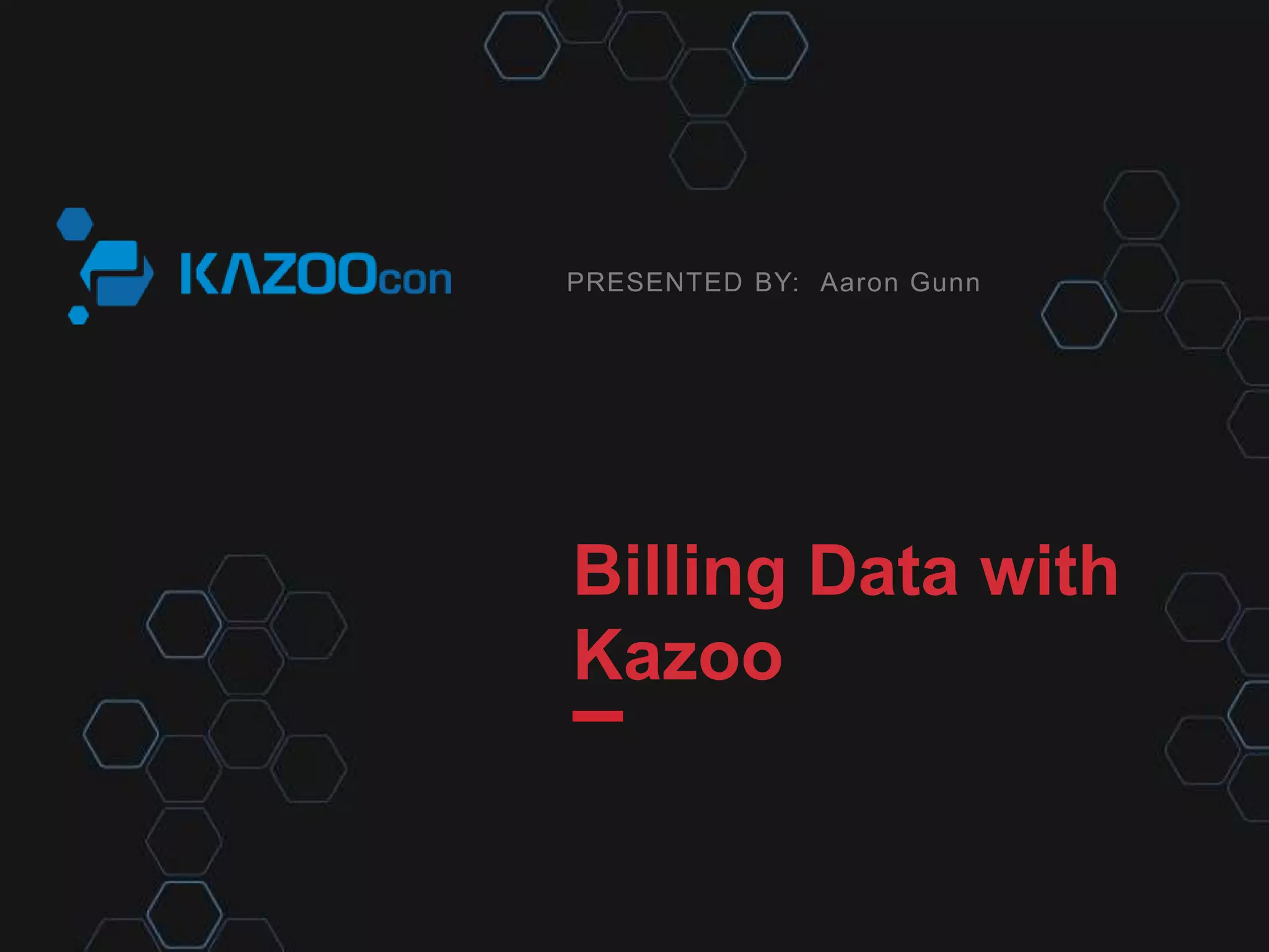 2600Hz - Billing Data with Kazoo | PPTX | Internet | Computing