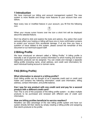 Billing Improvements Manual | PDF