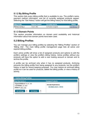 Billing Improvements Manual | PDF