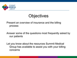 Billing and insurance FAQ | PPTX | Health Insurance | Insurance