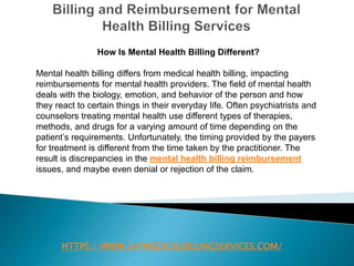 Billing and Reimbursement for Mental Health Billing Services.pptx ...